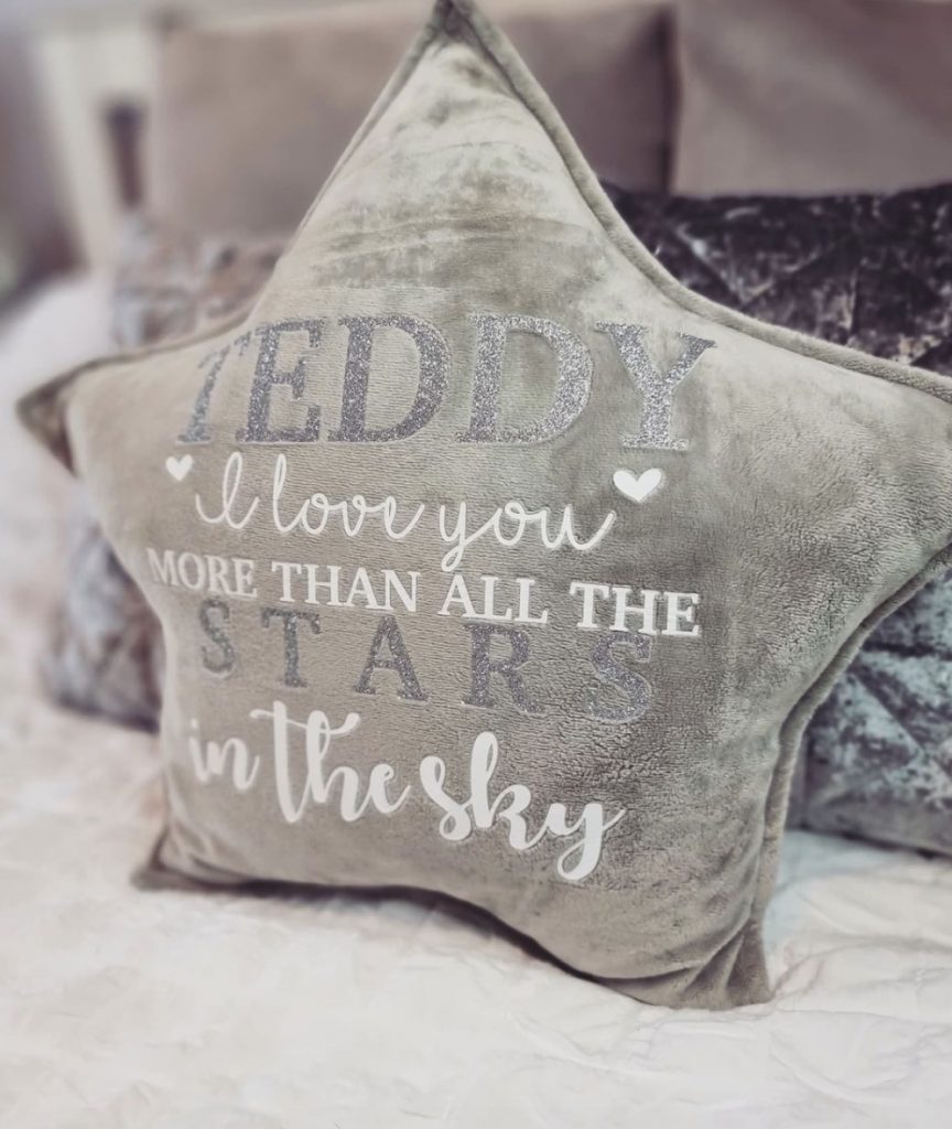 Personalised Star Cushion - RGMDESIGNS4U